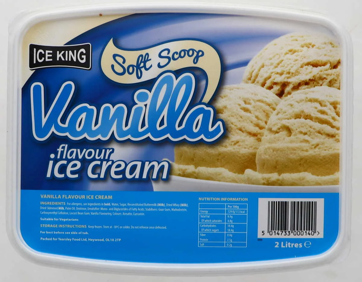 Ice King Vanilla Ice Cream - NBC Direct Foods - British Food ...